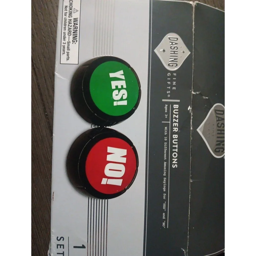 Dashing | Toys | Humorous Buzzer Buttons Amusing Saying For Yes No ...